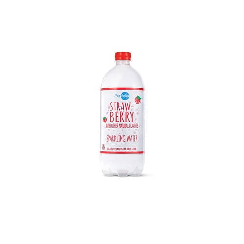 PurAqua Strawberry Sparkling Flavored Water, 33.8 fl oz - Walmart.com