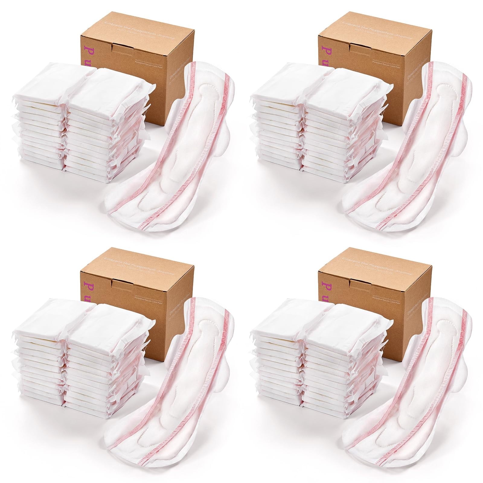 PurComfy Premium Postpartum Pads for Women, Extra Long Heavy After ...