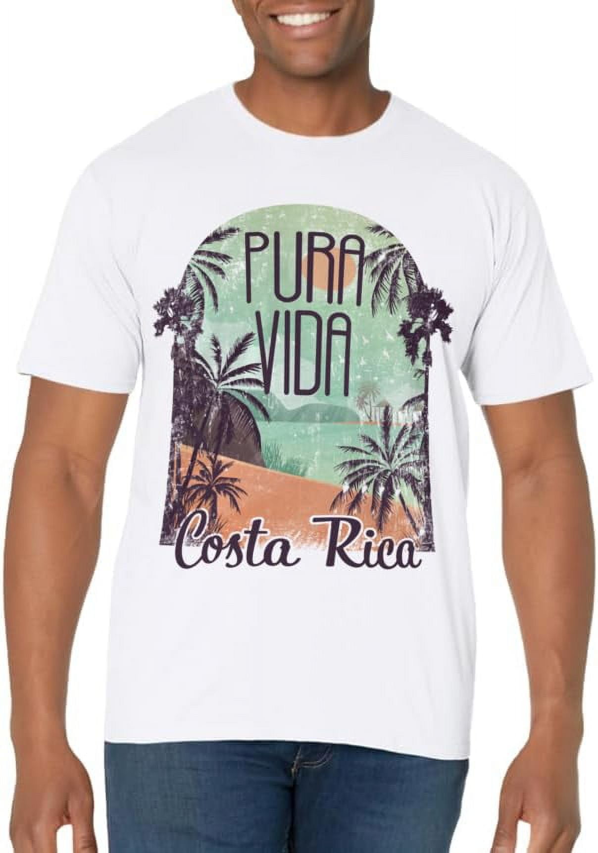 Pura Vida Costa Rica TShirt Colorful Tropical Beach Tee - Walmart.com
