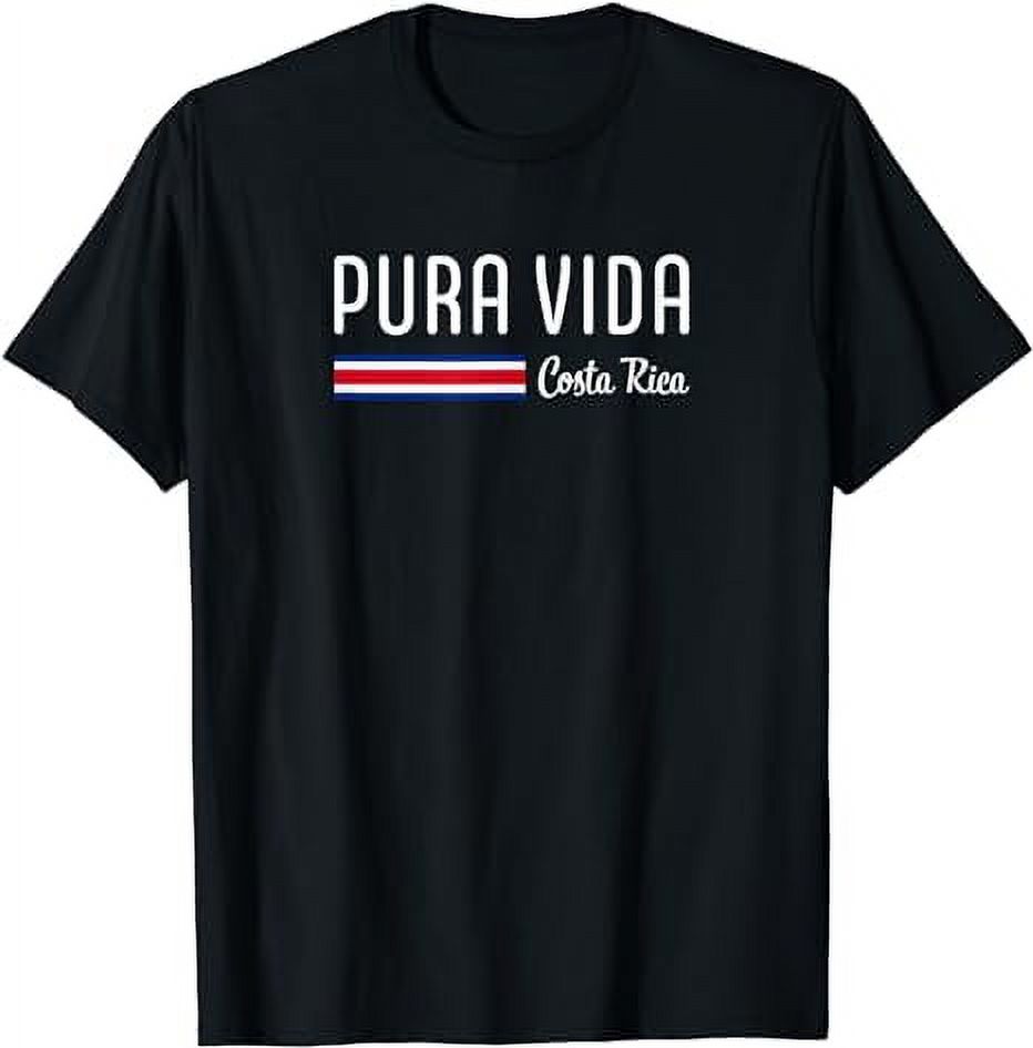 Pura Vida Costa Rica with Costa Rica Flag Colors Pura Vida T-Shirt ...