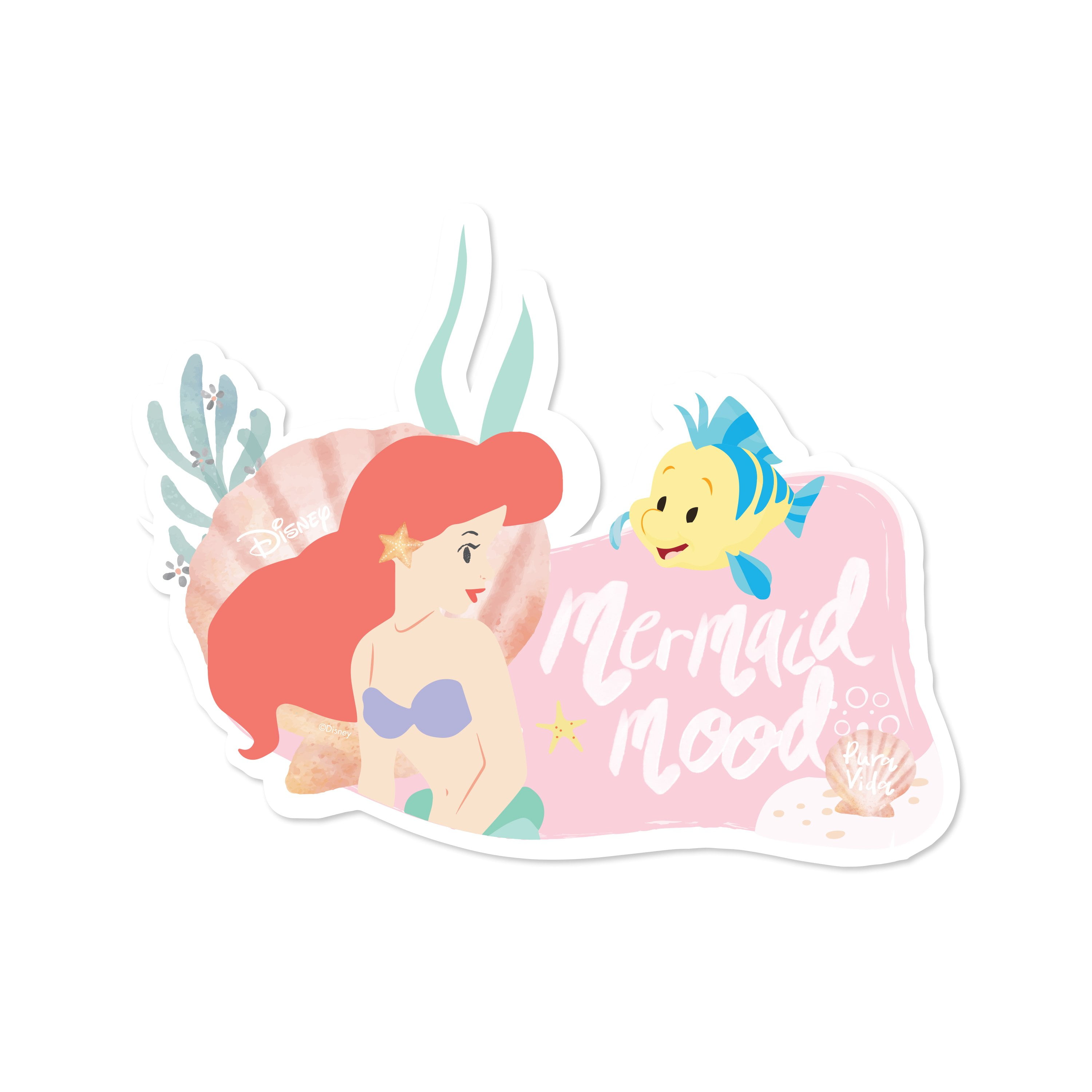 Pura Vida Disney Ariel & Flounder Sticker - Stylish Design, Adhesive ...