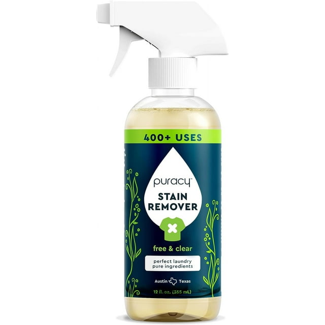 Puracy Laundry Stain Remover Spray - Natural Spot Cleaner, Free & Clear ...