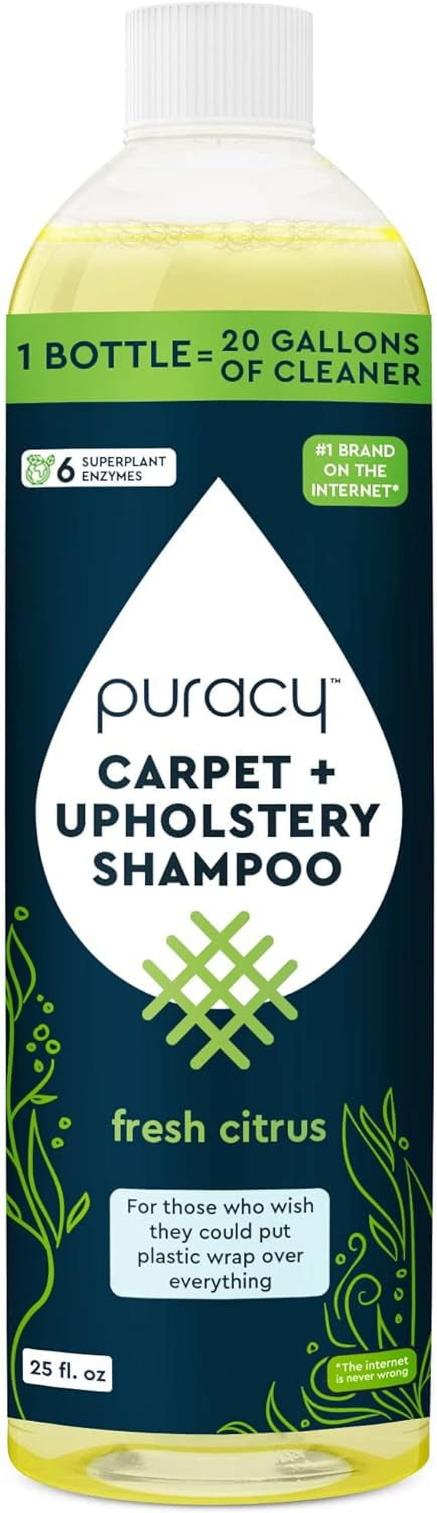Puracy Natural Carpet & Upholstery Shampoo Fresh Citrus Safe Non-Toxic ...