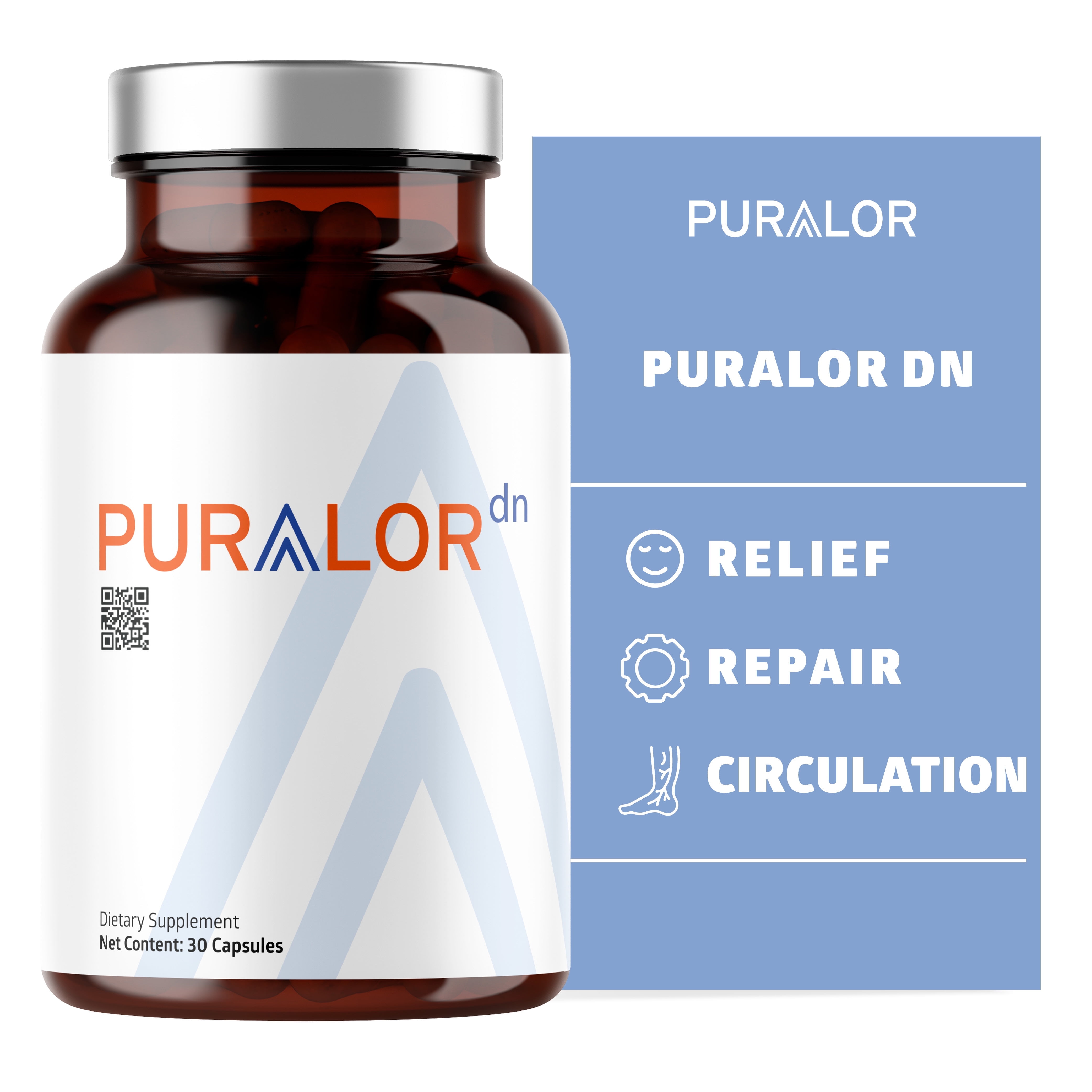 Puralor DN Nerve Support Supplement with Alpha Lipoic Acid, CoQ10 ...