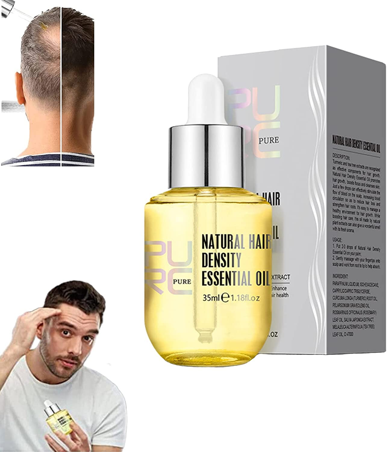 Purc Hair Density Essential Oil Purc Oil For Hair Growth Natural Hair