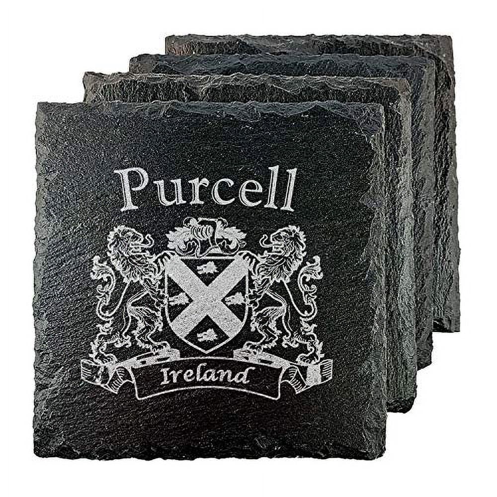 Purcell Irish Coat of Arms Slate Coasters - Set of 4 - Walmart.com