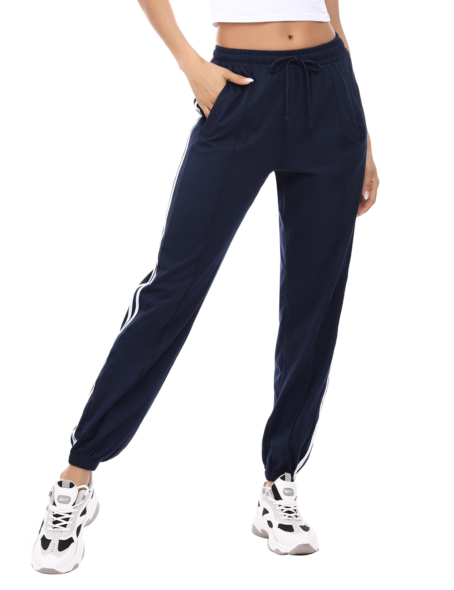 Purcoar Women Sweatpants Pants Workout Bottom with Pockets for Women ...