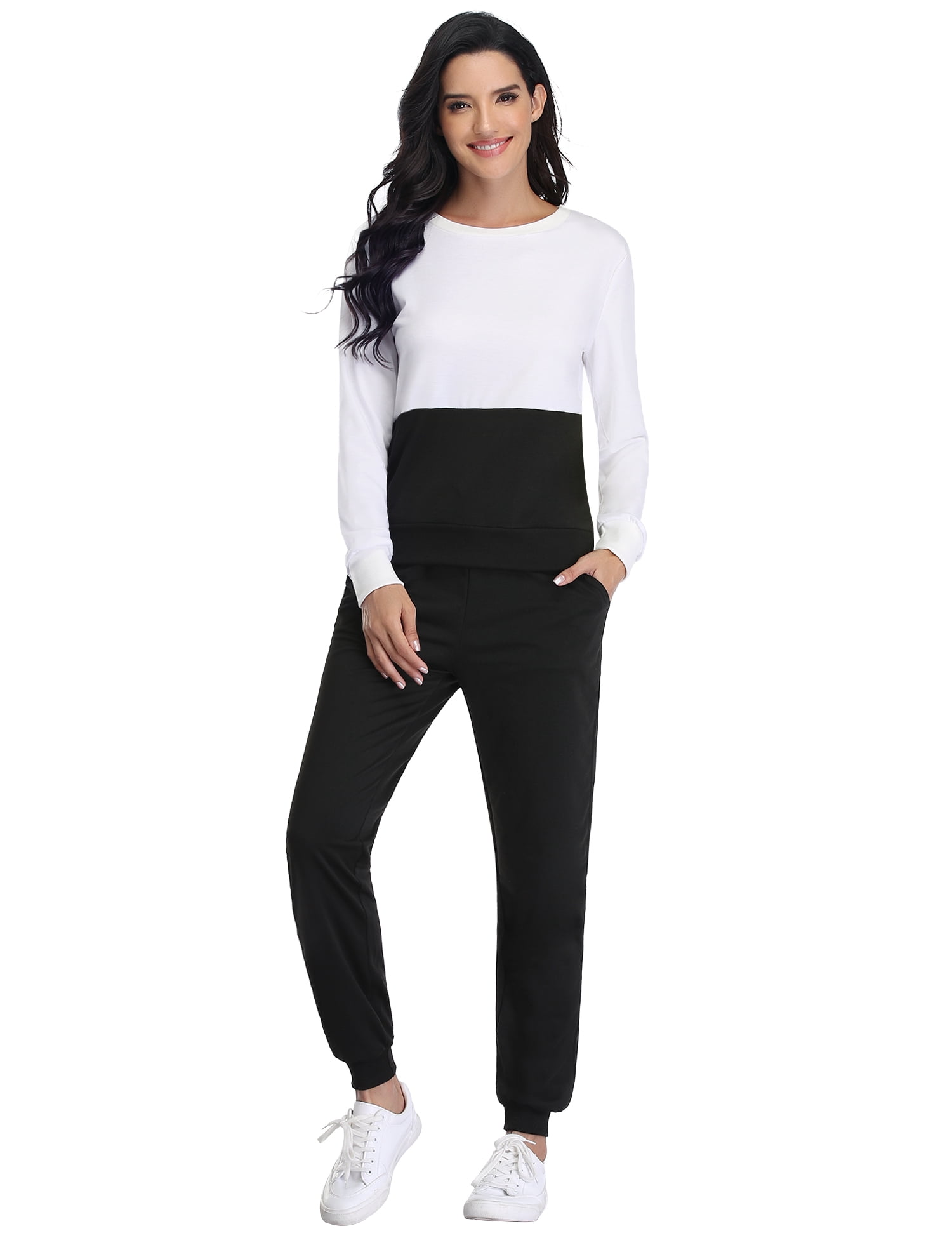 Purcoar Women's Tracksuit Set Casual 2 Piece Sweatsuits Jogging Suit ...