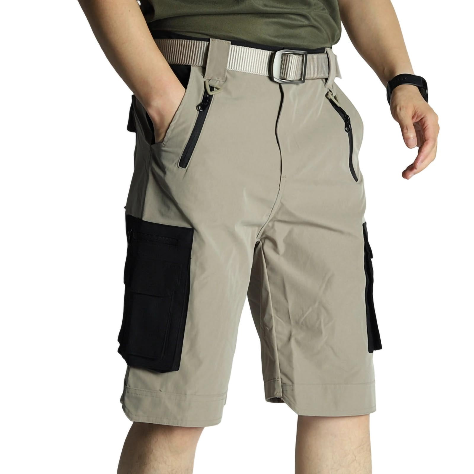 Purcolt Men's Hiking Cargo Shorts, Lightweight Outdoor Work Shorts for ...