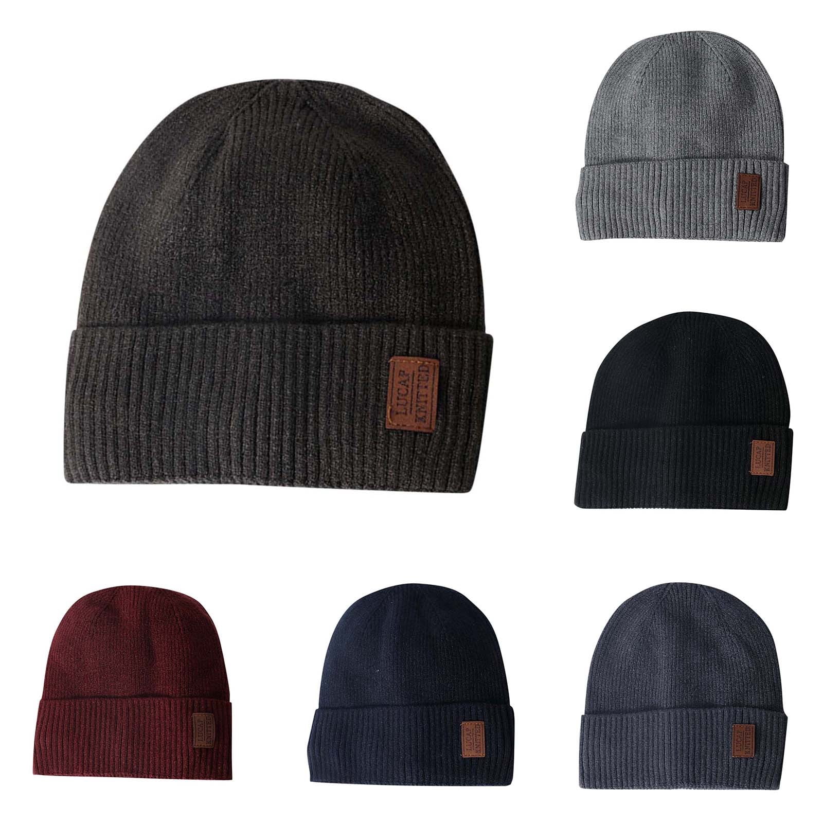Purcolt Skull Cap for Women & Men, Soft Knit Winter Hats Stocking Hats ...