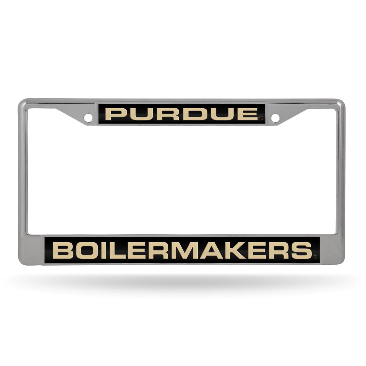 Purdue Boilermaker's Chrome Metal License Plate Frame Holder - Walmart.com