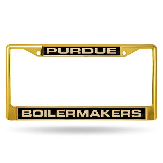 Purdue-Boilermaker's Gold Painted Metal Laser Cut License Plate Frame ...