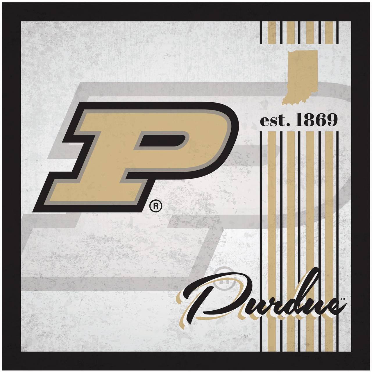 Purdue Boilermakers 10" x 10" Greatest Hits Team Sign - Walmart.com