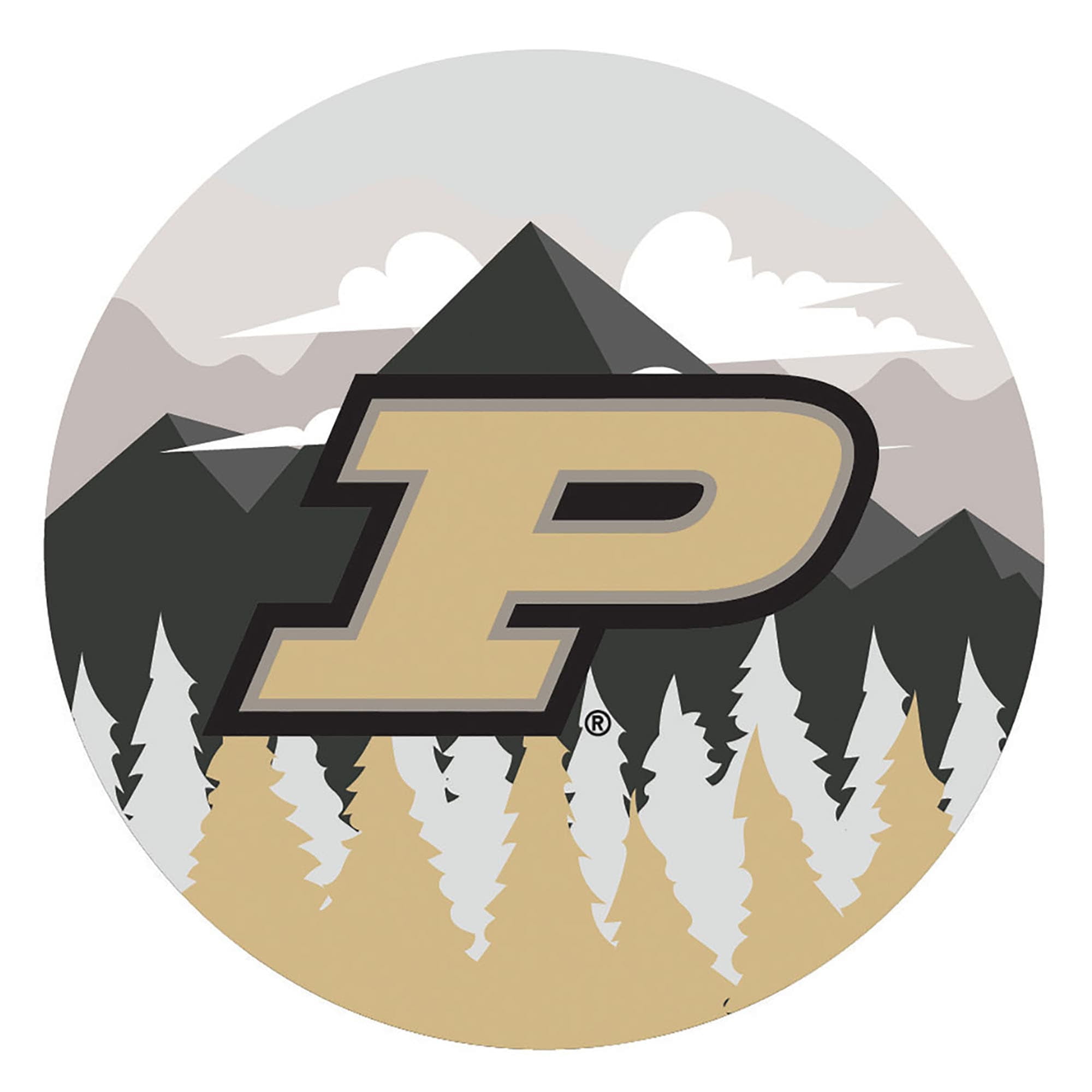 Purdue Boilermakers 12" Landscape Circle Sign - Walmart.com