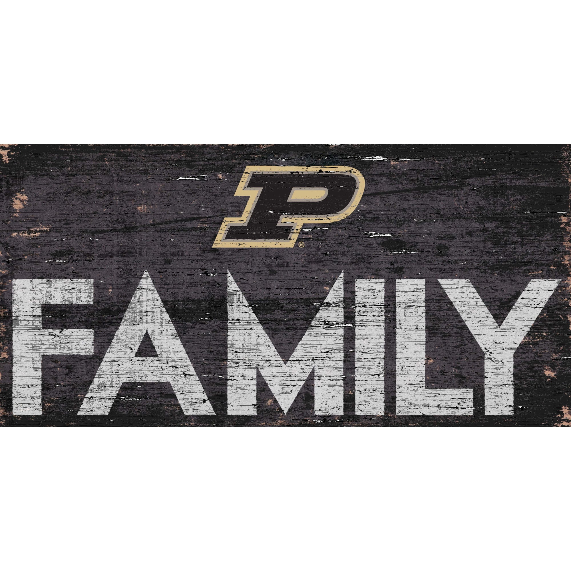Purdue Boilermakers 6'' x 12'' Family Sign - Walmart.com