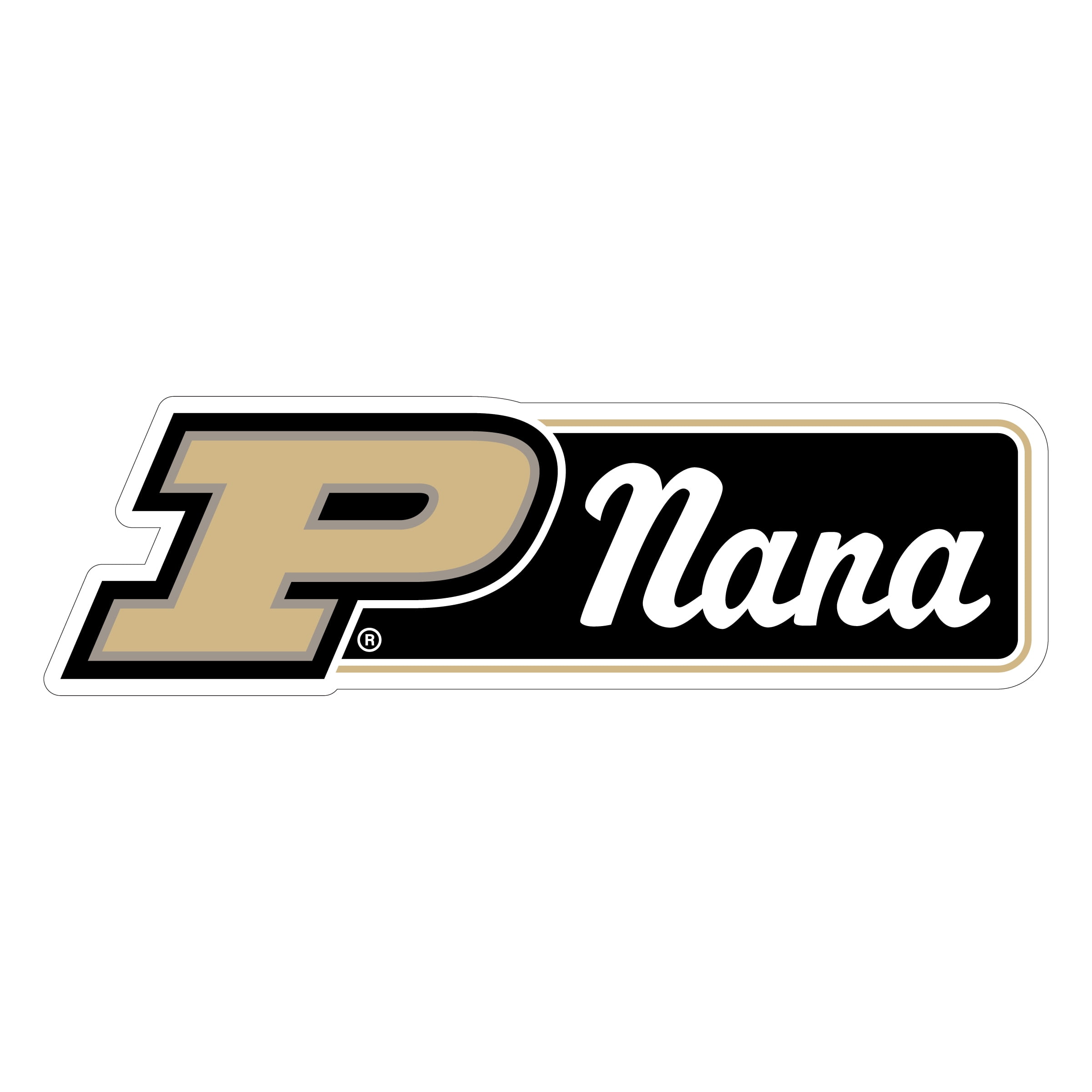 Purdue Boilermakers Proud Nana Die Cut Decal Officially Licensed ...