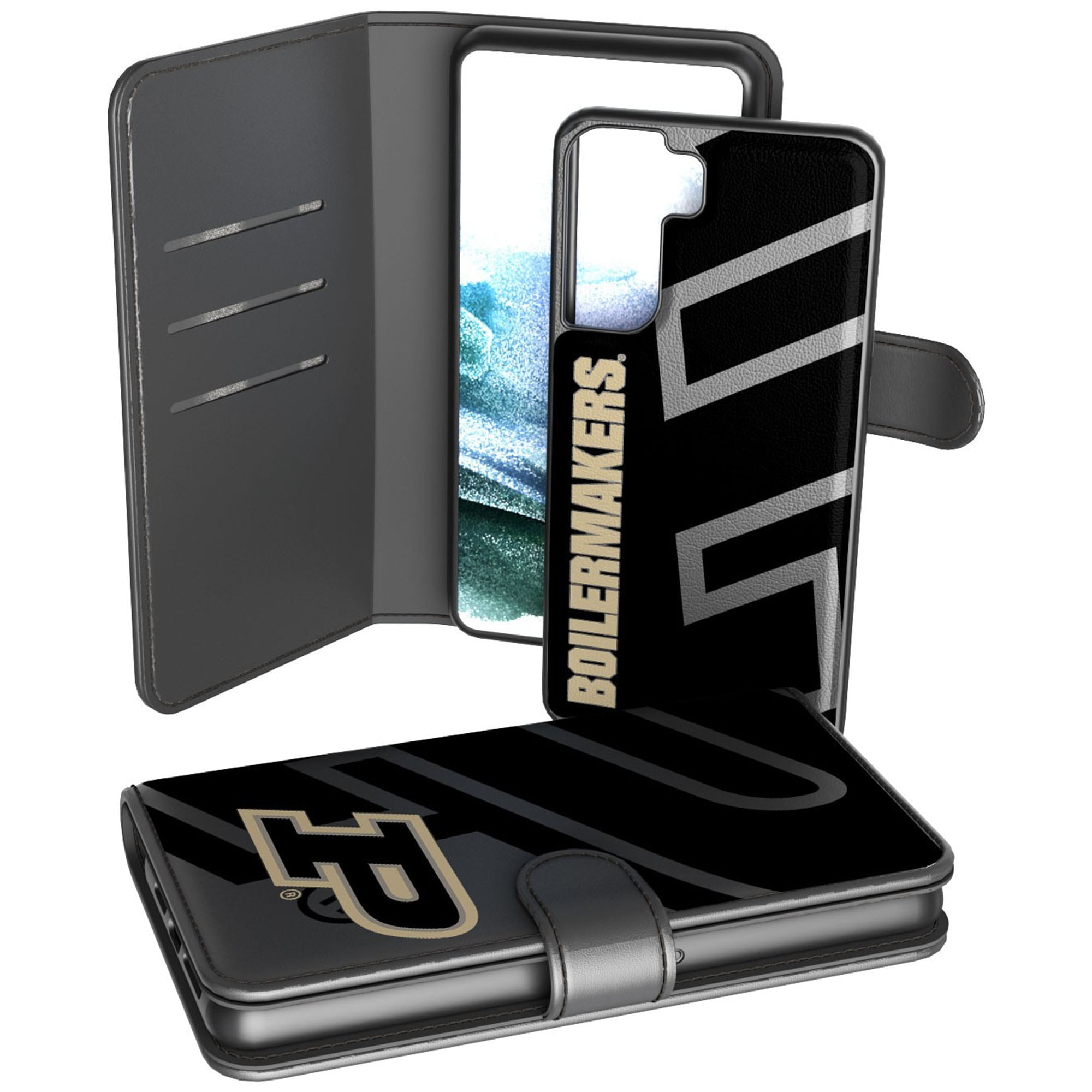 Purdue Boilermakers Samsung Galaxy Mono Tilt Wallet Case - Walmart.com