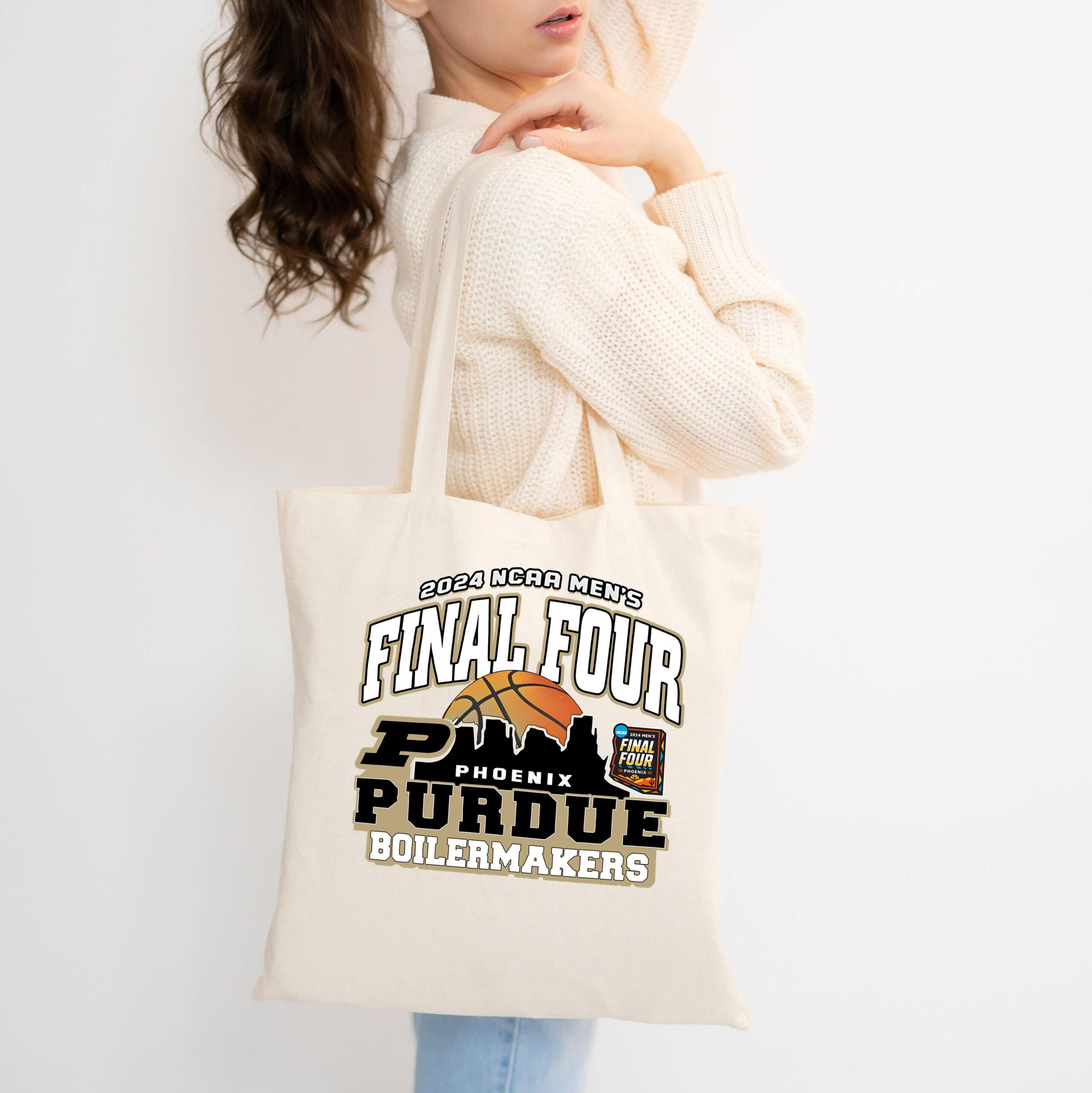 Purdue Final Four 2024 Basketball Tournament Graphic Black T-Bag S ...