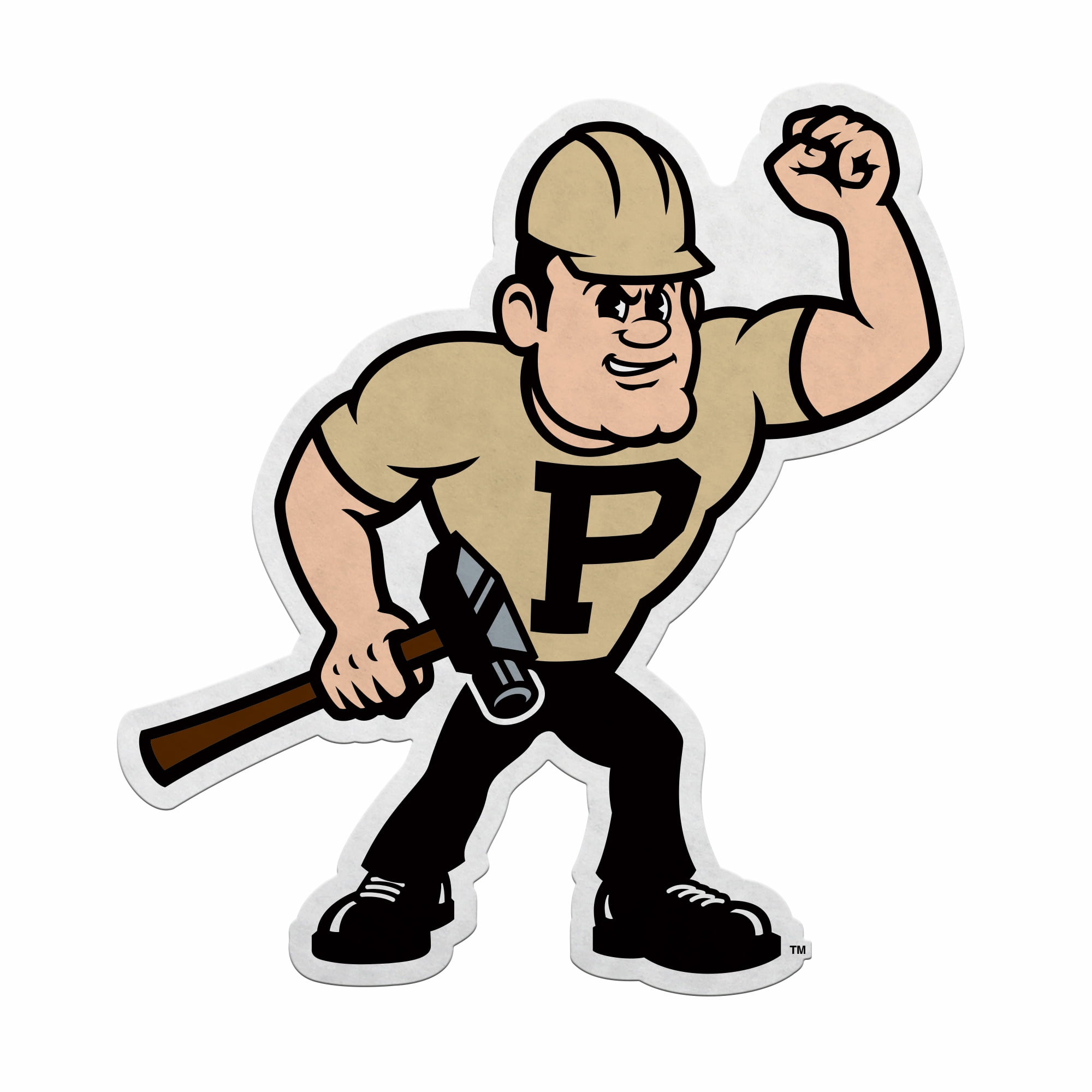 Purdue Pennant Shape Cut Mascot Design - Walmart.com