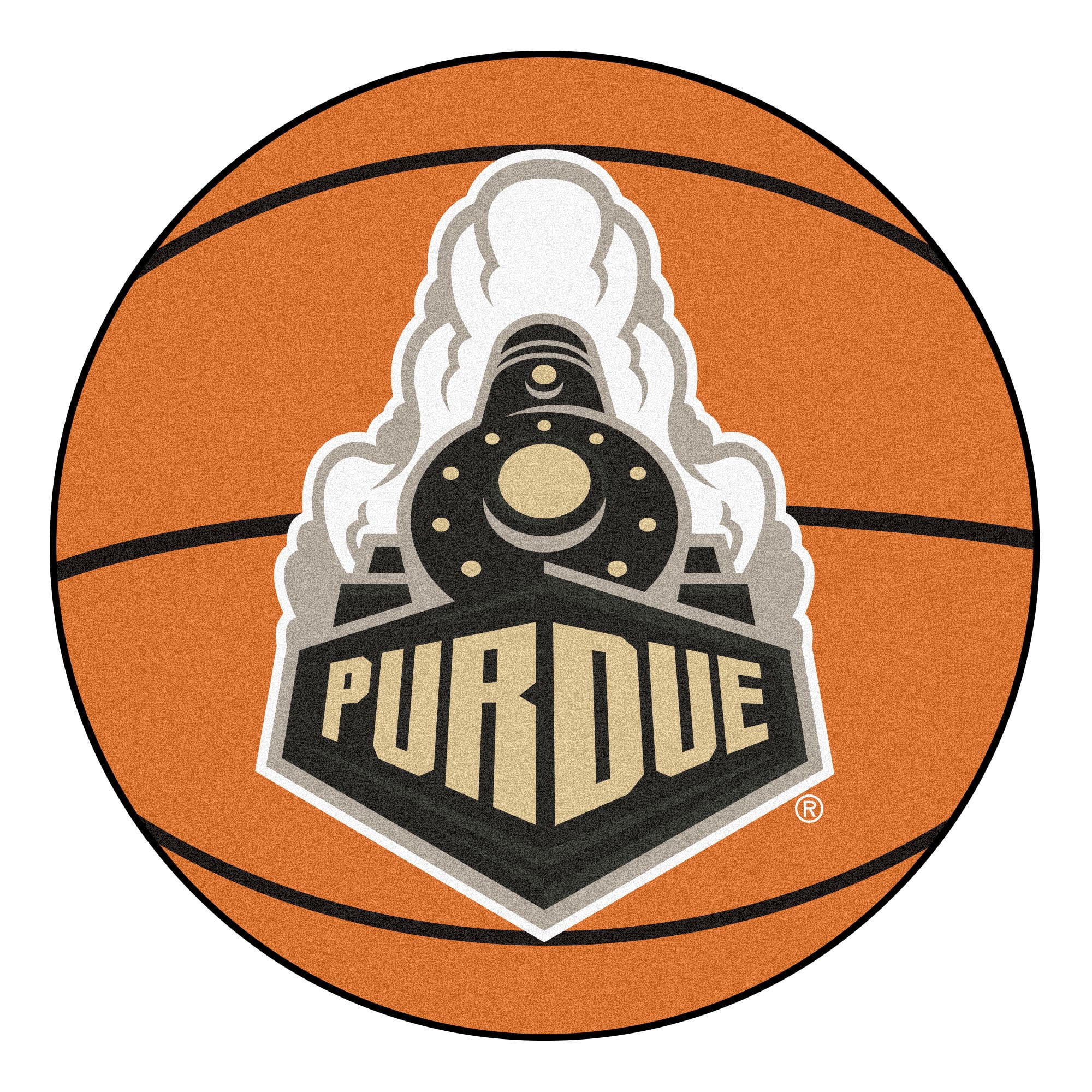 Purdue 'Train' Basketball Mat 27" diameter - Walmart.com