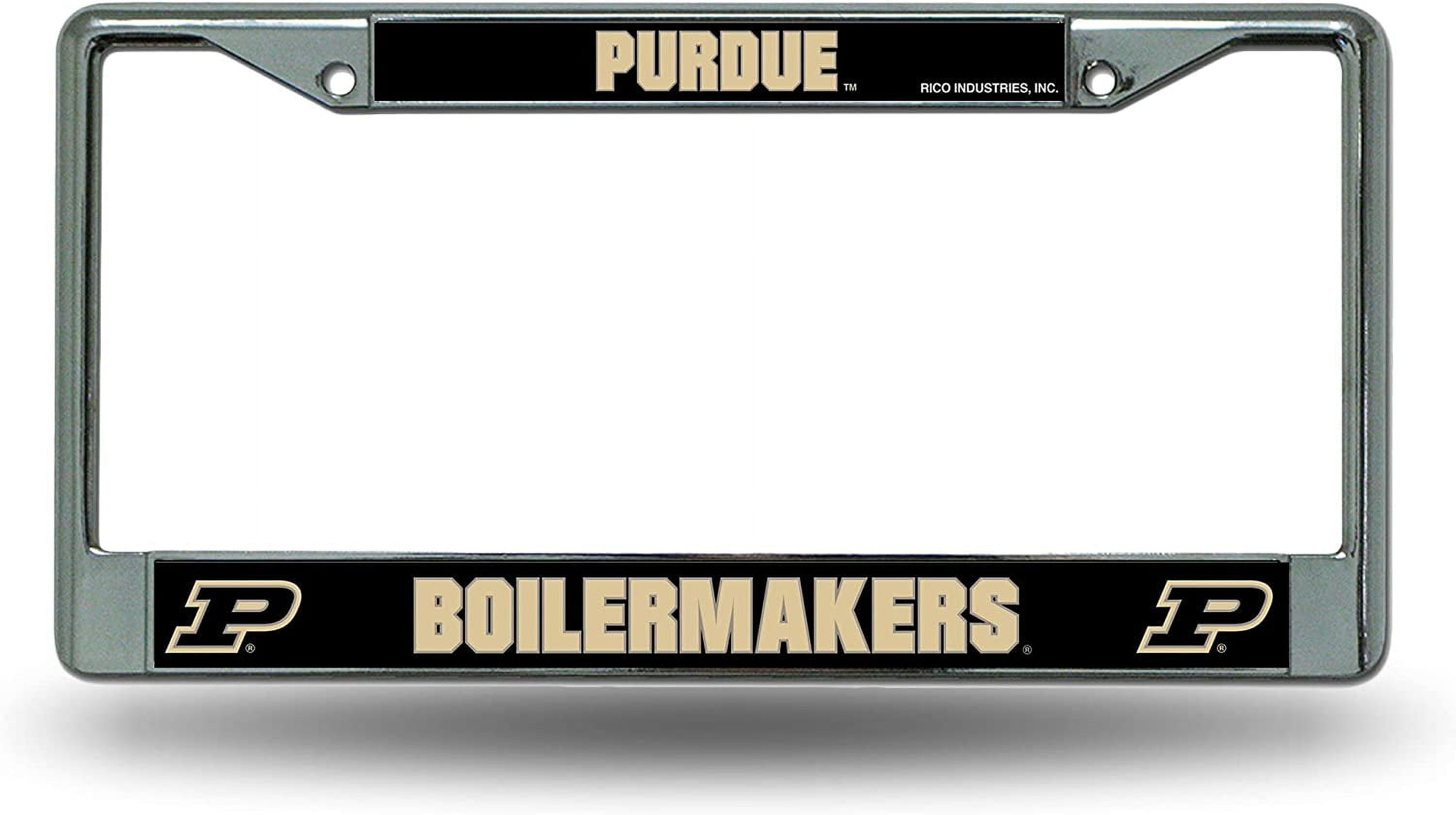 Purdue-Boilermaker's - 12" x 6" Standard Size - Chrome Metal License ...