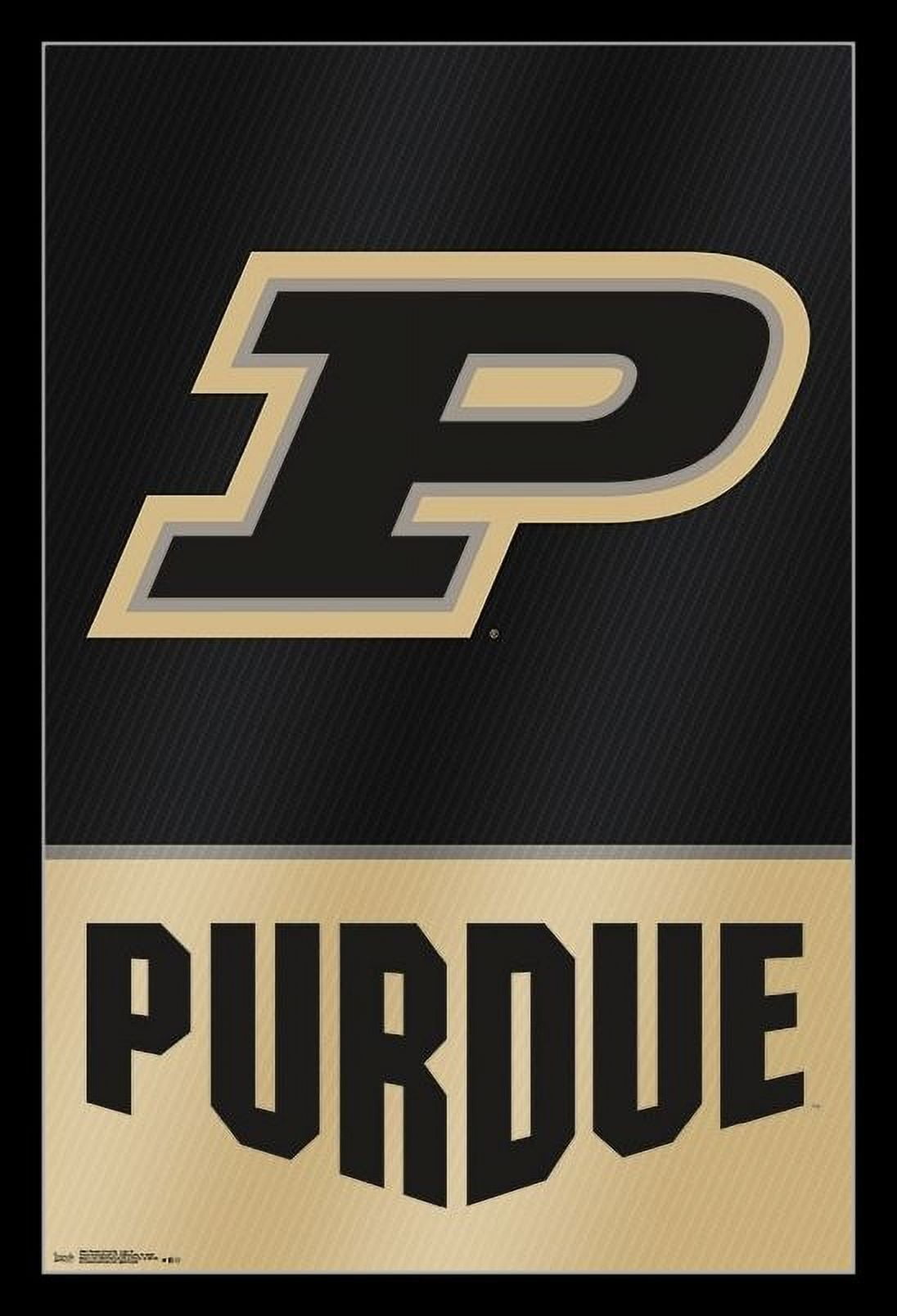 Purdue University - Logo Laminated & Framed Poster Print (22 x 34 ...