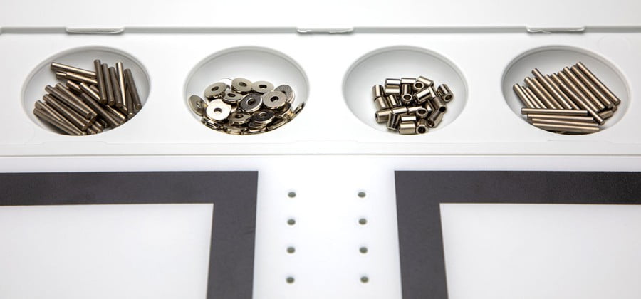 Purdue Pegboard Replacement Parts Set, 25 Collars, 45 Washers, 55 Pins ...