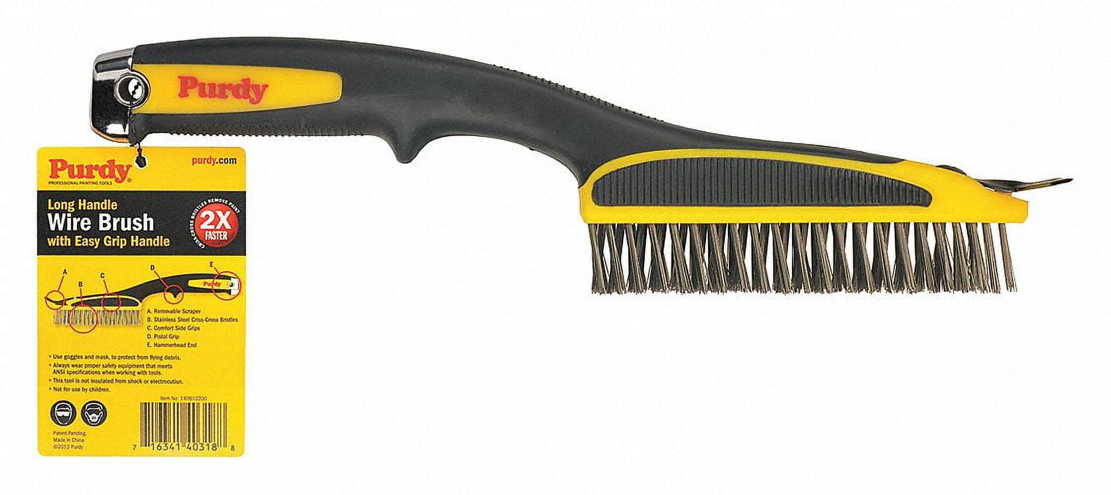 Purdy 140910200 Long Handle Wire Brush - Walmart.com