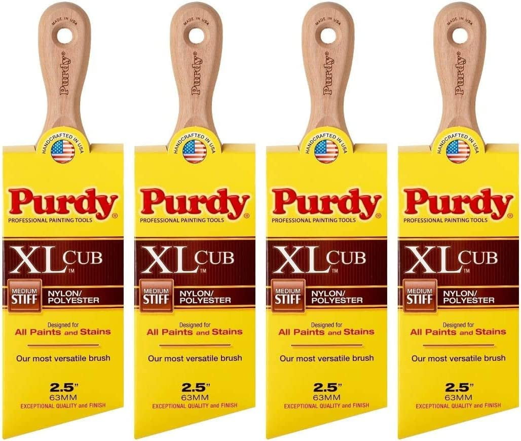 Purdy 144153325 XL Series Cub Angular Trim Paint Brush, 2-1/2 inch 4 ...