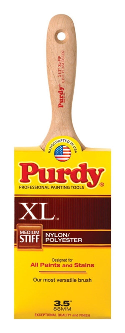 Purdy 144324335 XL-Pip Nylon Polyester Blend Paint Brush, 3.5 ...