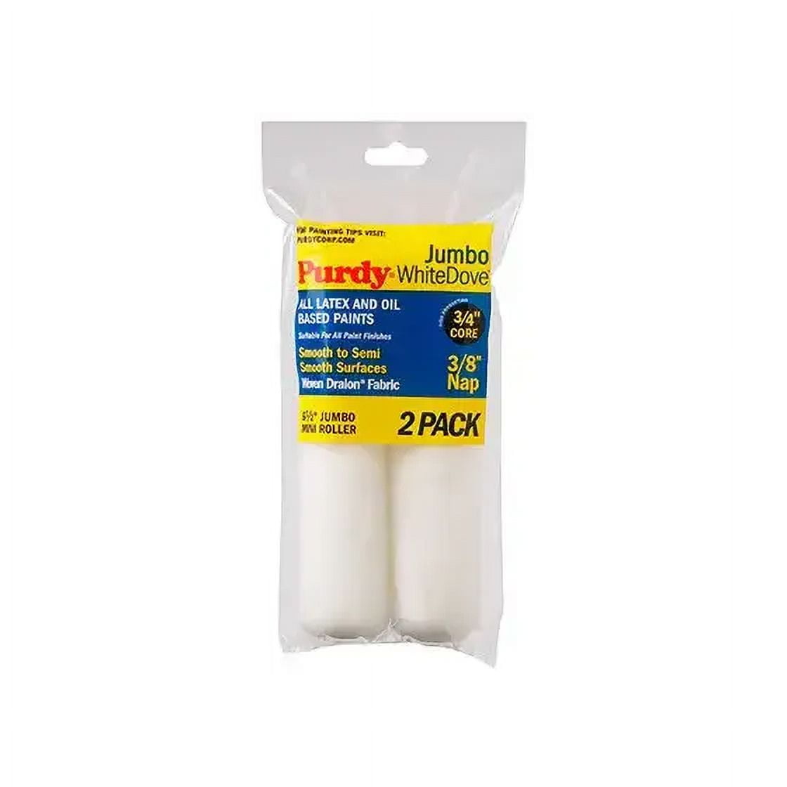 Purdy 14G626012 White Dove Jumbo Mini Roller 3/8 Nap By 6-1/2 Inch ...