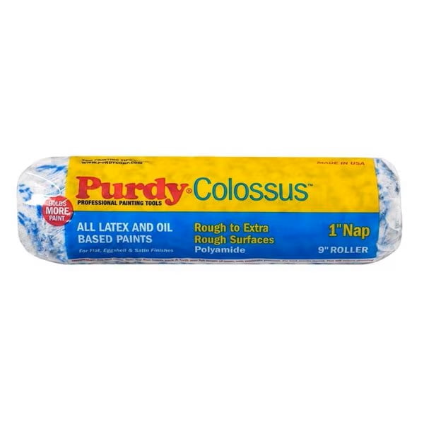 Purdy 144630095 Colossus Roller Cover, 9 inch x 1 inch nap - Walmart.com