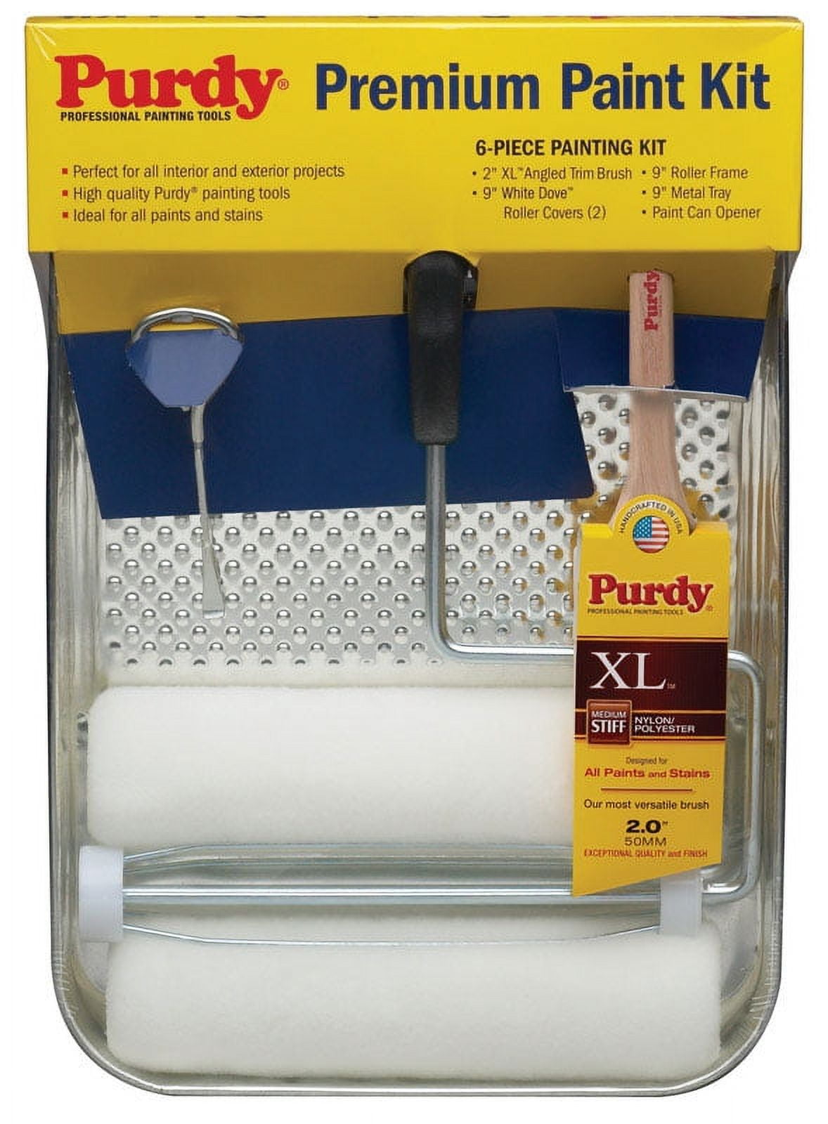 Purdy 9 In. 3/8 In. Woven Roller & Tray Set (6-Piece) - Walmart.com