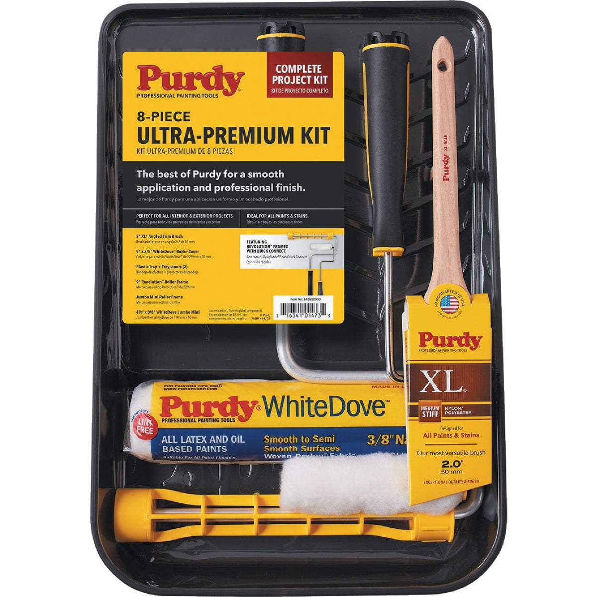 Purdy Ultra Premium 8-Piece Woven Paint Roller Kit 145822000 - Walmart.com