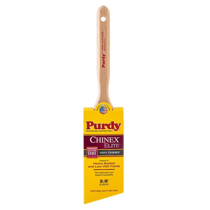Purdy Chinex Elite Glide 2-1/2 in. Extra Stiff Angle Trim Paint Brush ...