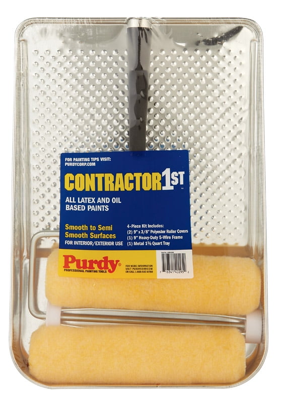 Genuine Purdy Contractor 1st 4-Piece Painting Kit 140810200 - Walmart.com