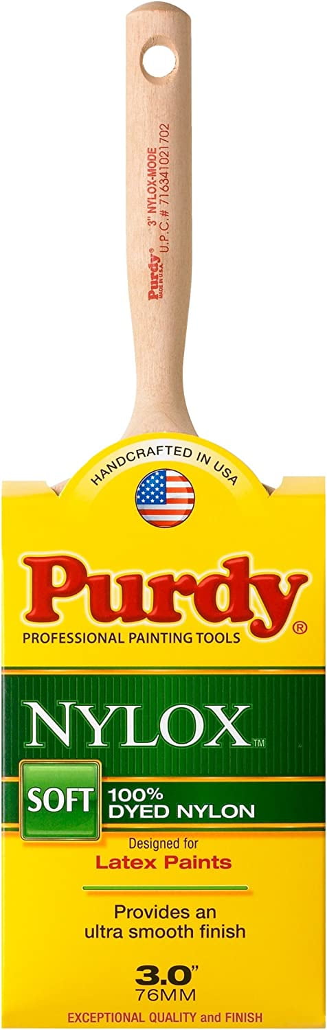 Genuine Purdy Nylox Mode Flat 3" Paint Brush 144228230 - Walmart.com