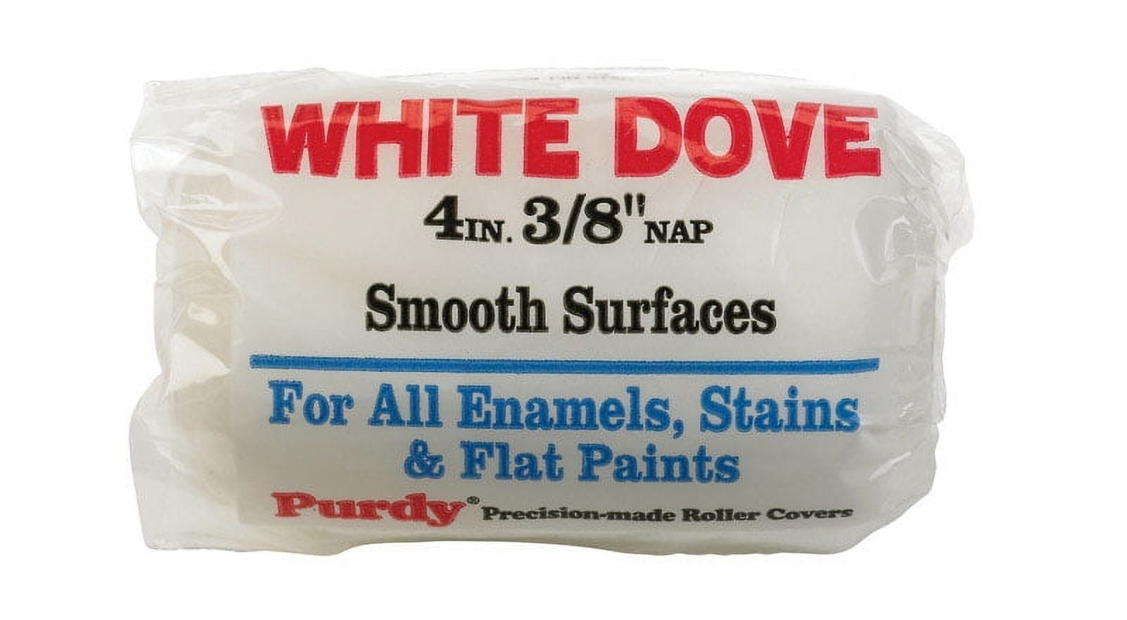Purdy White Dove 140786104 Jumbo Mini Roller Cover, 3/8 in Thick Nap, 4 ...