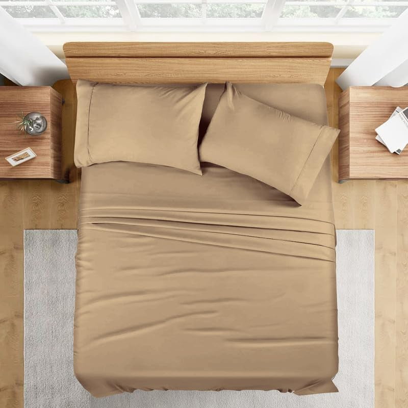 Pure 1000 Thread Count PIMA Cotton- Sateen Weave 4-Piece Short Queen(60 ...