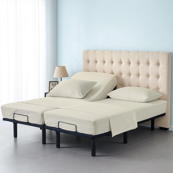 Pure 1000 Thread Count PIMA Cotton- Sateen Weave 5 Piece Split King ...