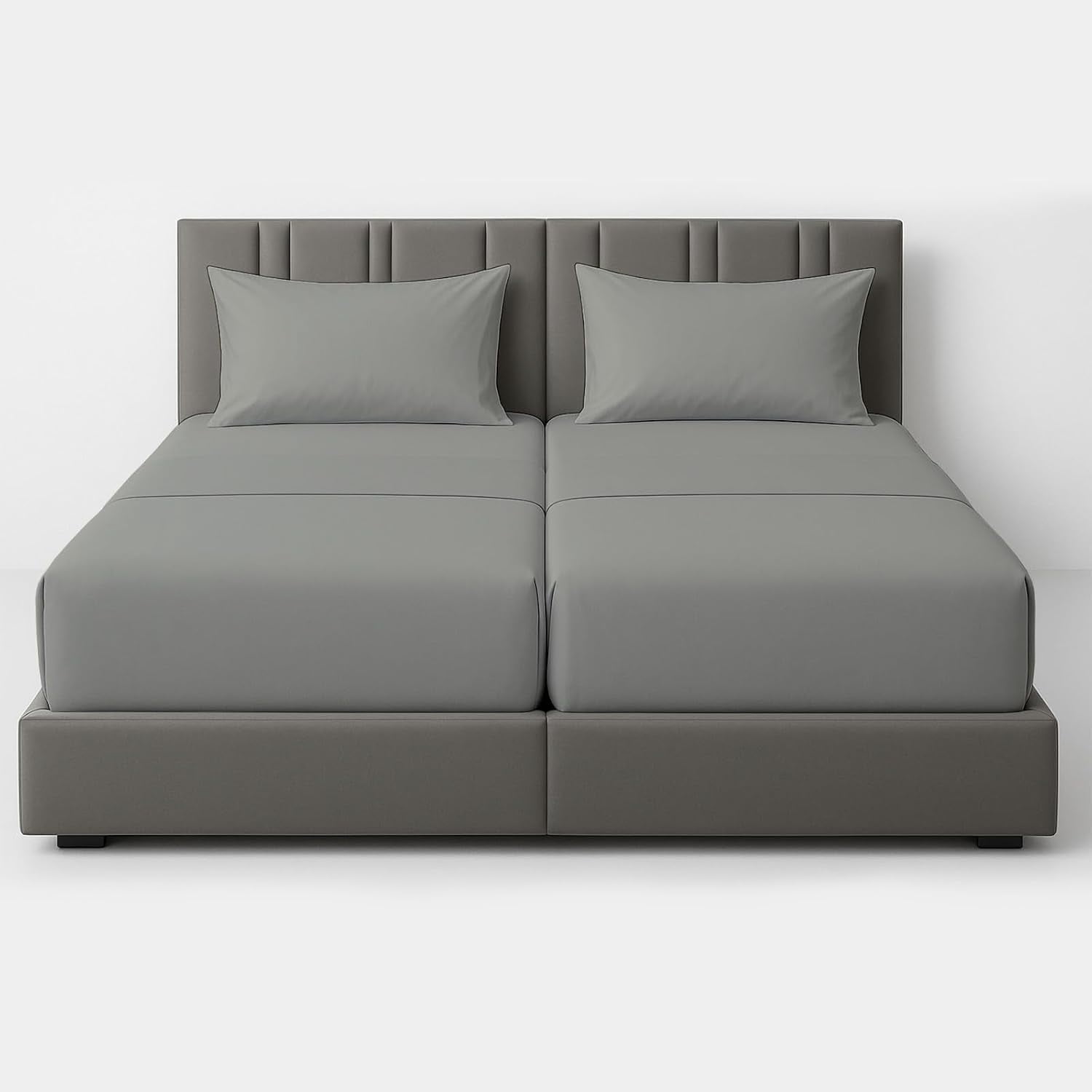 Pure 1000 Thread Count PIMA Cotton- Sateen Weave 5 Piece Split Queen ...