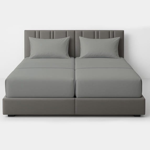 Pure 1000 Thread Count PIMA Cotton- Sateen Weave 5 Piece Split Queen ...