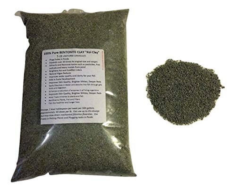 Pure 5 Lb 100% Granular Bentonite Clay for Koi Goldfish Ponds Water ...