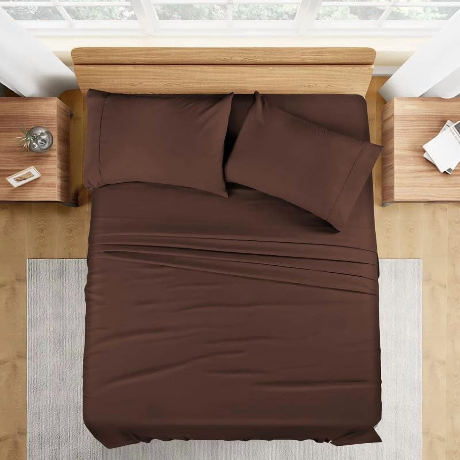 Pure 800 Thread Count PIMA Cotton- Sateen Weave 4-Piece Full (54" X 75 ...