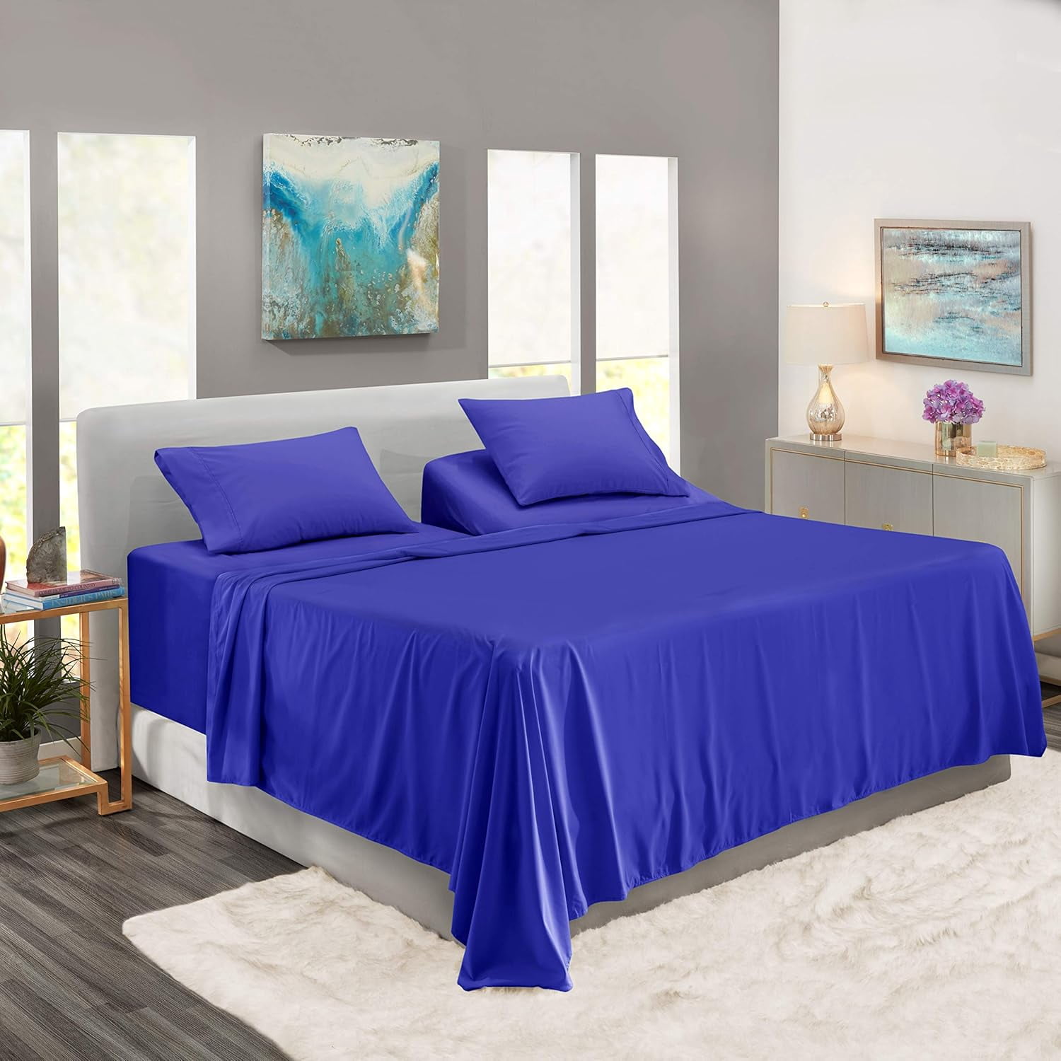 Pure 800 Thread Count PIMA Cotton- Sateen Weave 5 Piece Split Queen ...