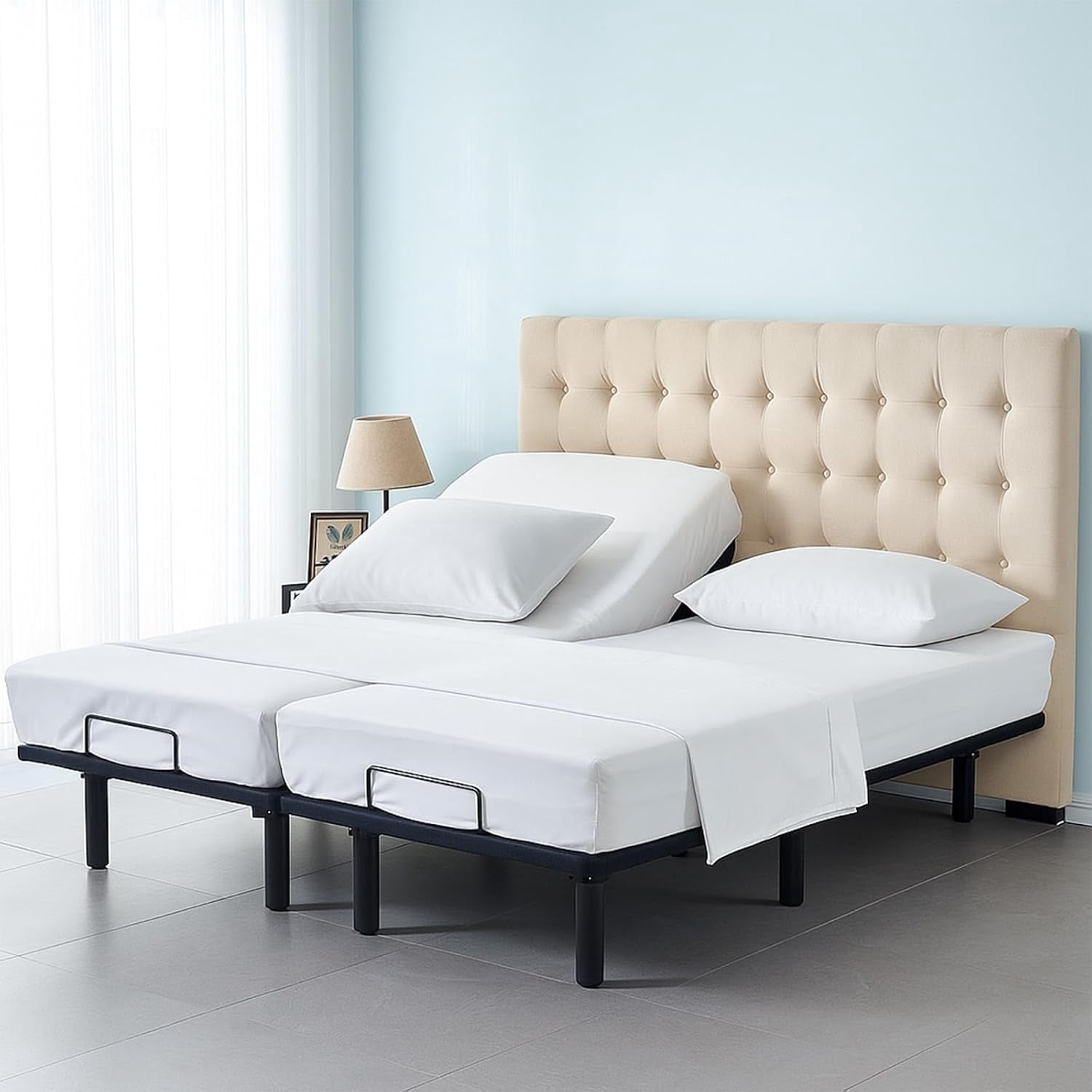 Pure 800 Thread Count PIMA Cotton- Sateen Weave 5 Piece Split Queen ...