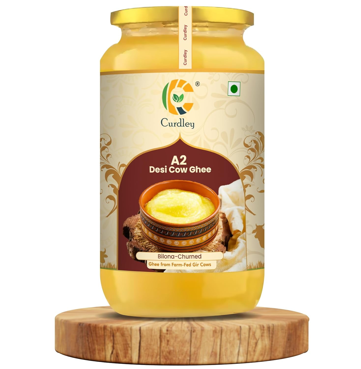 Pure A2 Desi Pure Handmade Cow Ghee By Curdlay | High In Protein Fiber ...