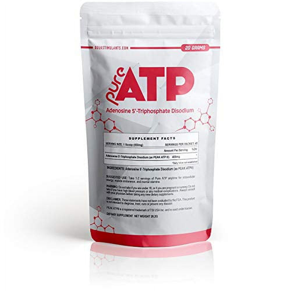 Pure ATP: Adenosine Triphosphate Powder | Intracellular Energy | Brain ...