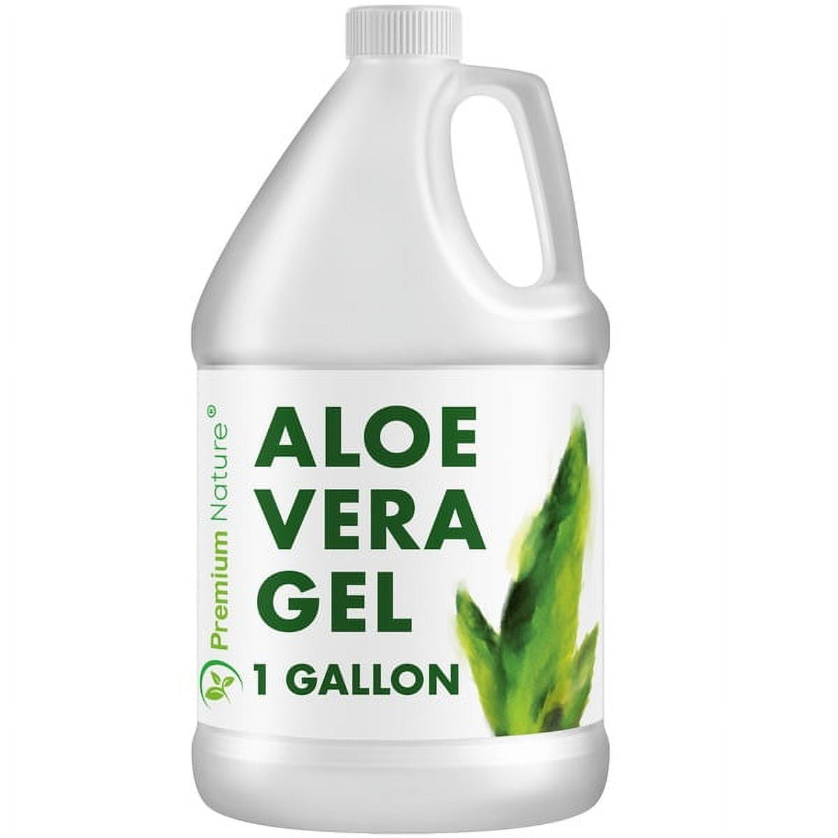 Premium Nature Organic Pure Aloe Vera Gel Alcohol Free 1 Gallon