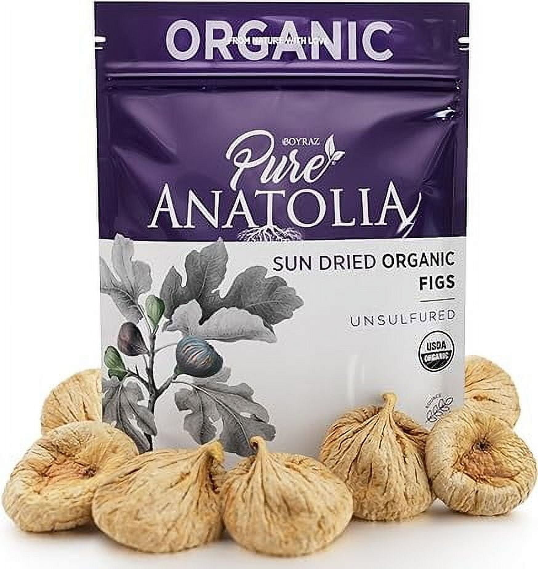 Pure Anatolia Organic Sun-Dried Figs, 100% Turkish, 5oz Pouch - Walmart.com